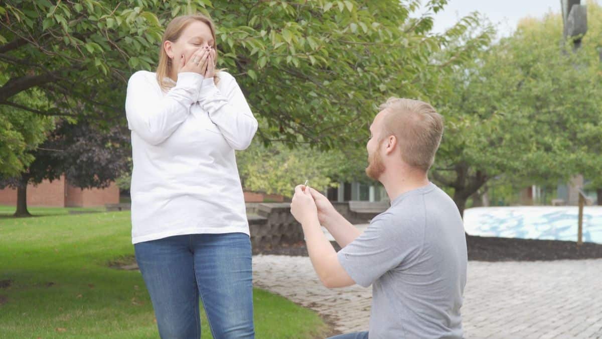 Man Proposes During Pretend Interview - Happilynews.com