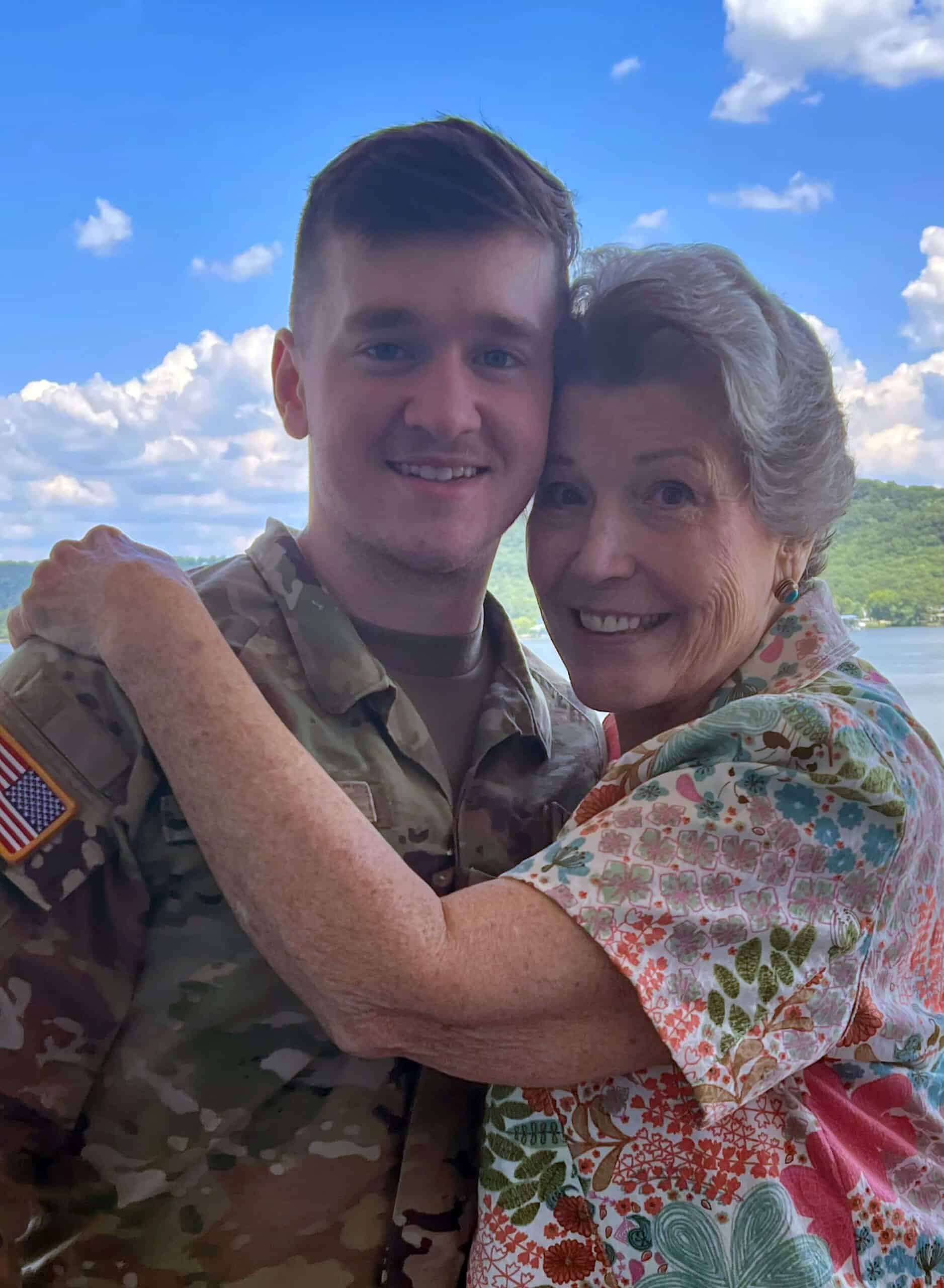 Grandma Surprised With Cupcakes and Military Grandson for Birthday ...
