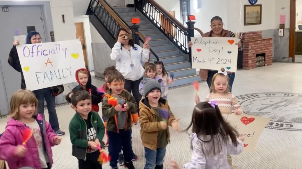 Girl, 4, Jumps With Joy When Classmates Surprise Her at Her Adoption ...