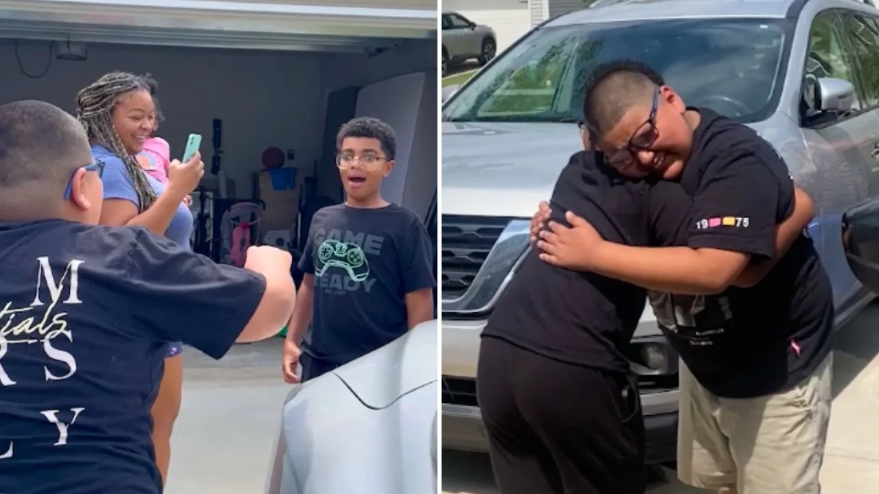 Best Friends Reunite After Year Apart in Emotional Surprise Visit