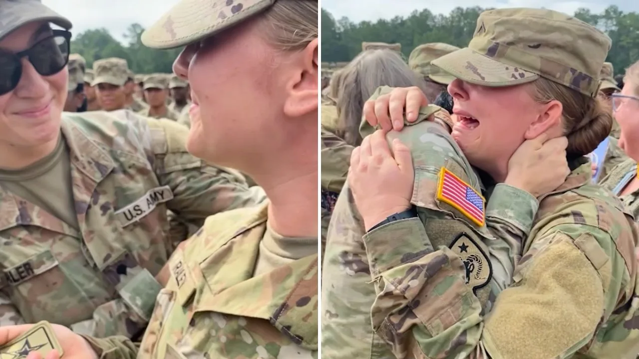 Soldier Sister Returns to Surprise Army Grad With Tap-Out
