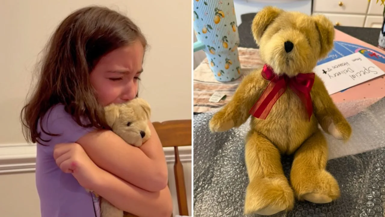Girl Reunited With Lost Teddy Bear Honoring Her Late Grandpa